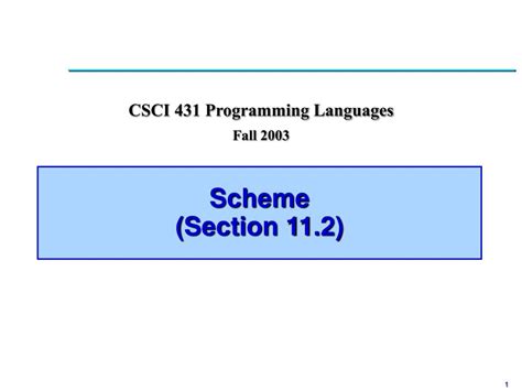 Ppt Scheme Section 11 2 Powerpoint Presentation Free Download Id