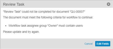 Vault Workflow Task Assignee Group Owner Must Contain Users Veeva Product Support Portal