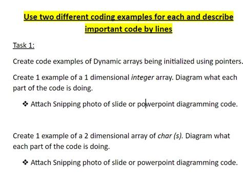 Solved Use Two Different Coding Examples For Each And Chegg Com