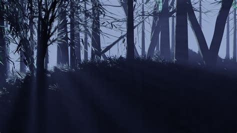 A Dark Forest 3d Environment Made In Blender Rblender