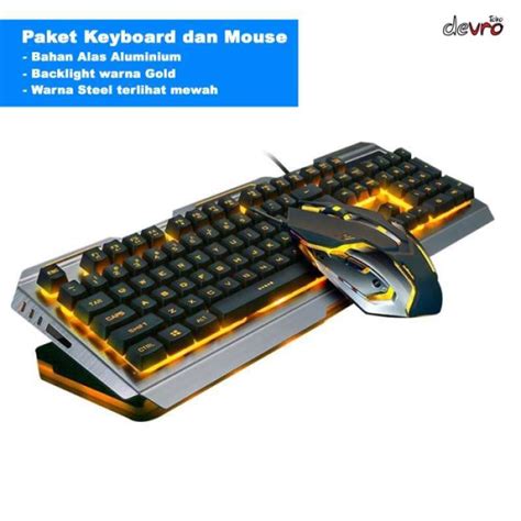 Jual Paket Combo Keyboard Dan Mouse Gaming Rgb Led Alloyseed V Di Seller Syahzada Store