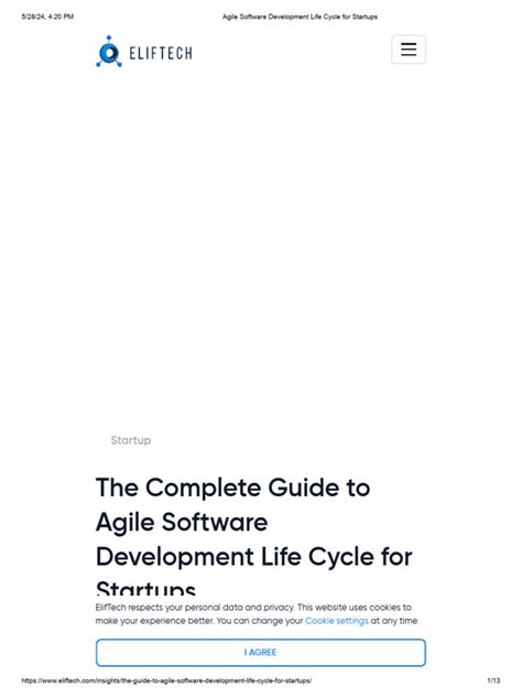 agile software development life cycle for startups download free pdf