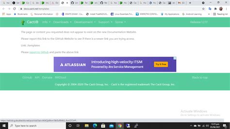 Link Templates Issue Cacti Documentation GitHub
