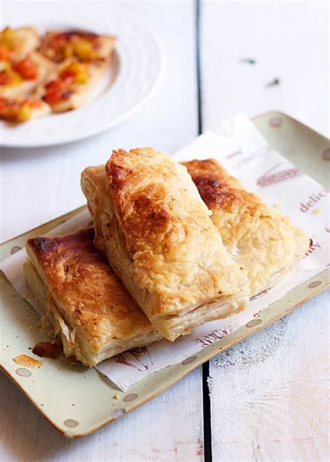 Pizza Puff Recipe With Homemade Puff Pastry