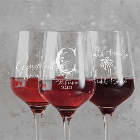 Personalized Wine Glasses The Paisley Box