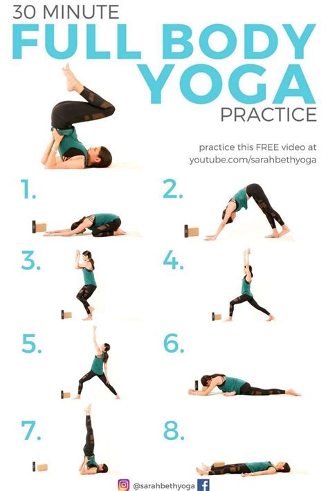 Minute Full Body Yoga Practice Intermediate Vinyasa Flow Stretch Sarah Beth Yoga YouT