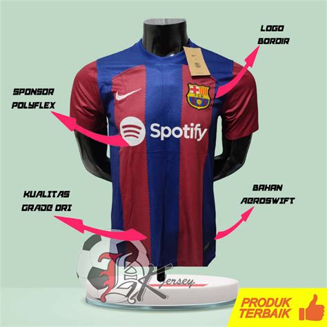 Jual JERSEY BOLA BARCELONA HOME 2023 2024 GRADE ORI Shopee Indonesia