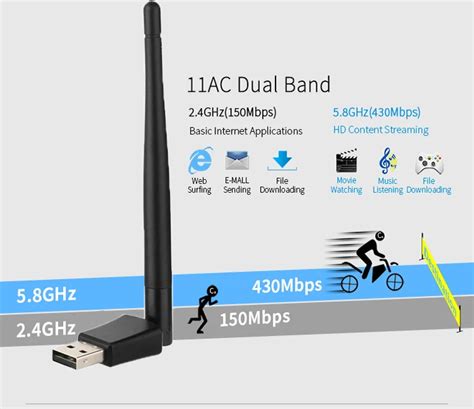 80211ac Dualband Realtek 8811cu Free Driver High Power Wireless Usb Adapter Buy High Power