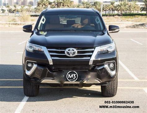 تأجير احدث سيارة تويوتا فورتشنر فان عائلى دفع رباعي 4×4 في مصر تويوتا
