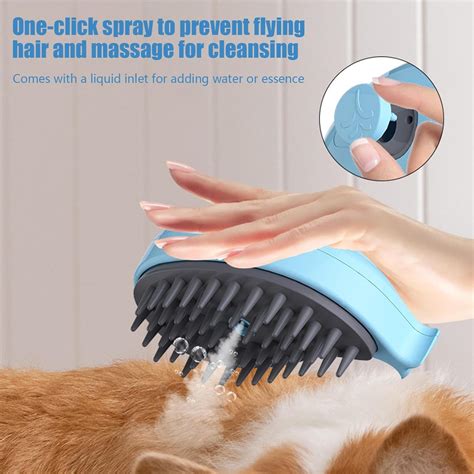 【楽天市場】猫スチームブラシ 蒸し猫ブラシ 3 In 1猫蒸しブラシ 用猫スチーマーブラシ もつれや抜け毛を取り除く猫毛ブラシ 猫用スプレー
