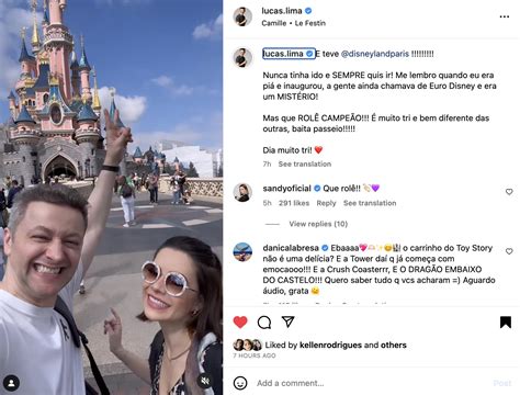 Sandy mostra rara aparição do filho em parque na França
