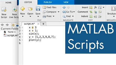 How To Create A MATLAB Script Managing Code In MATLAB MATLAB