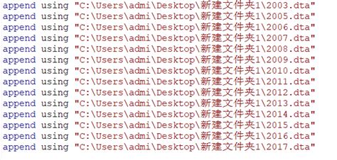 求教如何在循环中使用append Stata专版 经管之家 原人大经济论坛