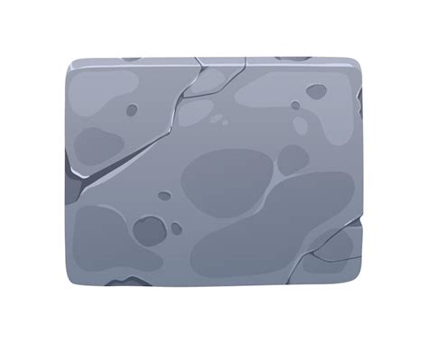Tabuleiro De Pedra Para Interface De Ui De Jogo Placa De Retângulo De