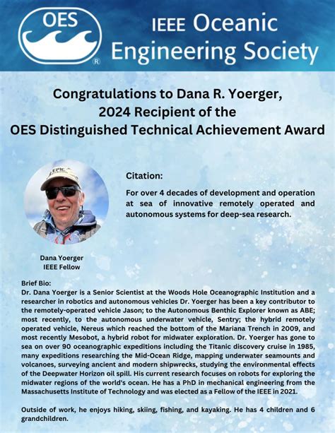 Ieee Oceanic Engineering Society On Linkedin Ieeeoes Oceanshalifax2024 Oceanengineering