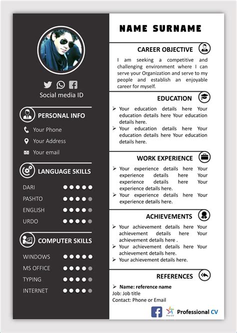 Professional Cv دیزاین جدید🌟 نمونه خلص سوانح شماره 16 تنها کاری که