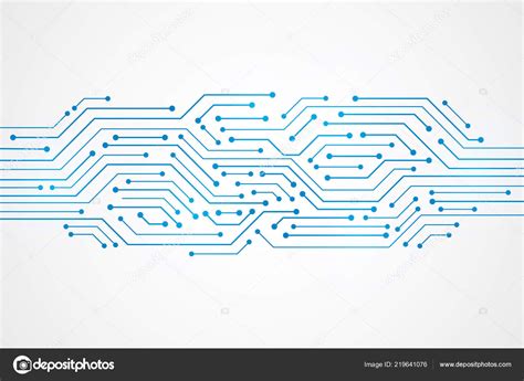 Circuit Board Pattern Blue