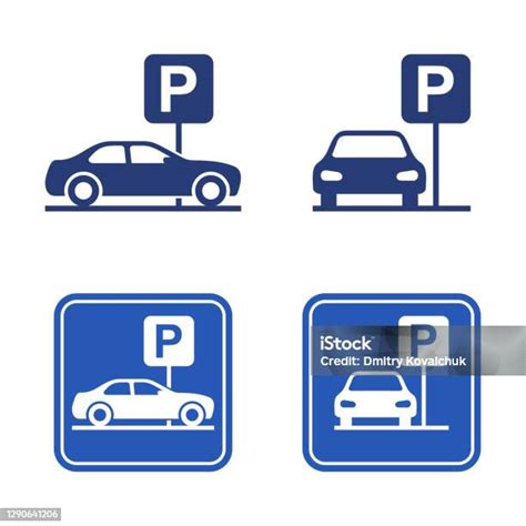 停車標誌圖示 汽車符號和 P 字母向量圖形及更多交通圖片 交通 交通方式 人 Istock