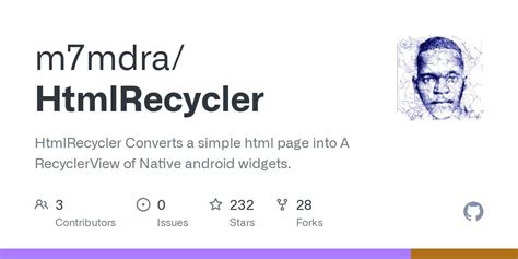 github m7mdra htmlrecycler htmlrecycler converts a simple html page