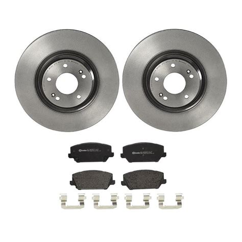 Brembo Oe Front Brake Kit Prem Lowmet Padsprem Uv Coat Rotors 19