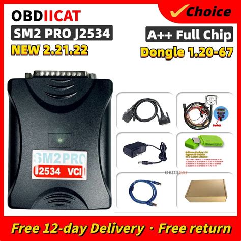 sm2 pro j2534 vci pcm ecu programmer dongle 67 in 1 scanmatik 2 pro v1 20 eeprom flash bench