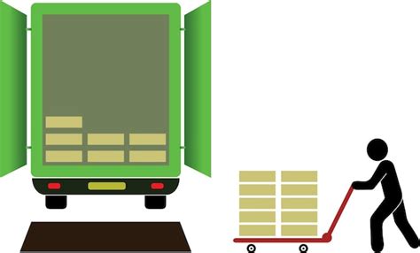 Premium Vector Test0loading Material Form Truck Color Transport Goods