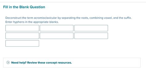 Solved Fill In The Blank Question Deconstruct The Term