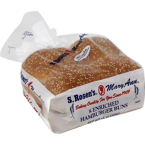 S Rosens Enriched Hamburger Buns Sesame Seed 8 Ct Caseys Foods