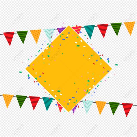 Vector Bunting Border Free Png And Clipart Image For Free Download