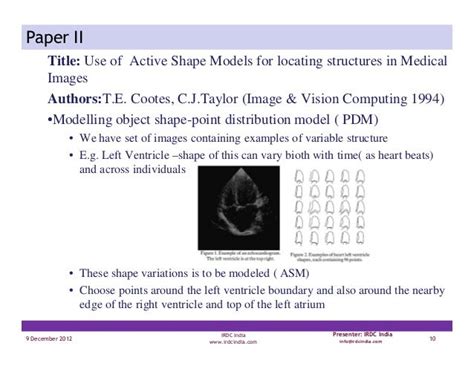 Active Shape Appearance Model Presentation 1st