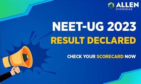 Neet Ug 2023 Result Announced Check Yours Now