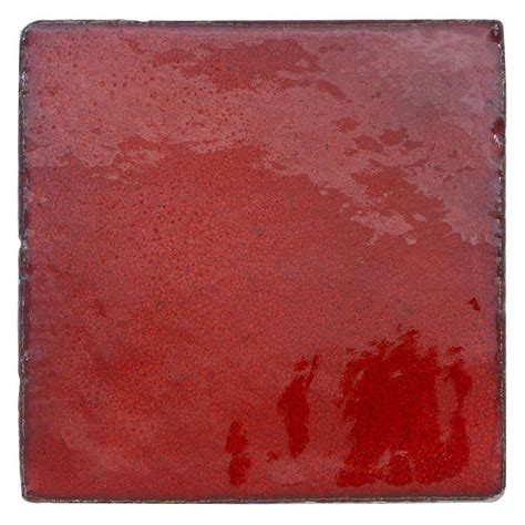 Ivy Hill Tile Orion Selenium Red 393 In X 393 In Glazed Terracotta