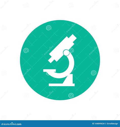 Microscope Symbol Logo Design Template Vector Illustration