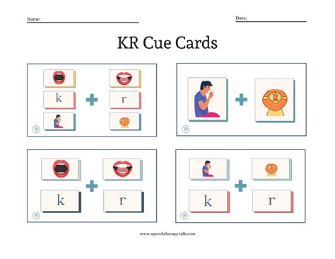 BR Cue Cards Print Speech Therapy Talk Membership