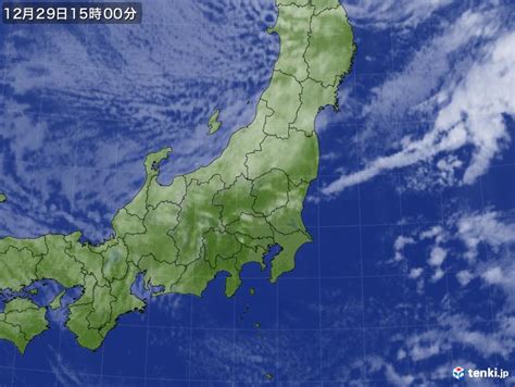 過去の気象衛星東日本2024年12月29日 日本気象協会 Tenkijp