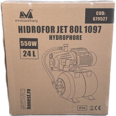 Хидрофор 24 литра оборудван с пресостат за автоматична работа Emag Bg