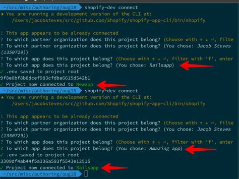 Shopify Connect Prints Previous Env Variables Rather Than The Newly Updated Ones · Issue 825