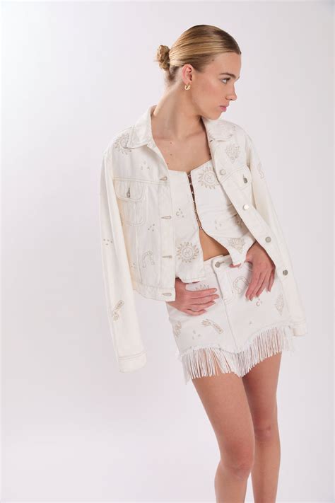 Western Jacket Ecru Ecru Brand
