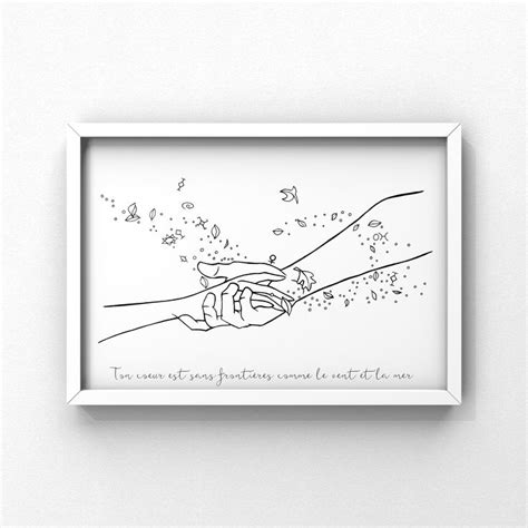 Pocahontas And John Smith Universal Love Illustration Print Walt Disney