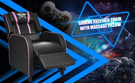 Adjustable Racing Style Massage Gaming Recliner Chair With Footrest