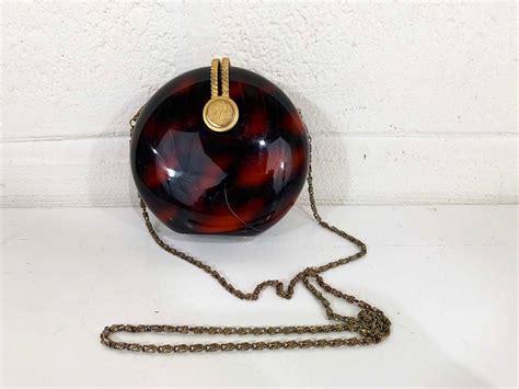 Vintage Yands Original Gold Handbag Tortoise Shell Handle 1960s Check Vintage Yands Original Gold Handbag Tortoise Shell Handle 1960s Check