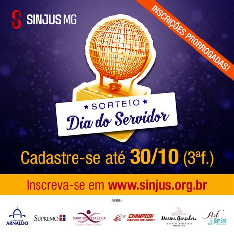 InscriÇÕes Para Sorteio SÃo Prorrogadas Para O Dia 30 Sinjus Mg