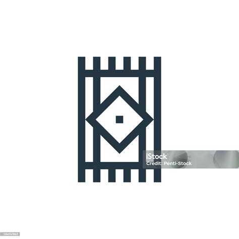 地毯向量圖示隔離在白色背景上大綱 薄線地毯圖示的網站設計和移動 應用程式開發細線地毯輪廓圖示向量圖向量圖形及更多傢俱圖片 Istock