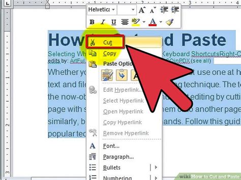 How To Cut And Paste 13 Steps With Pictures WikiHow