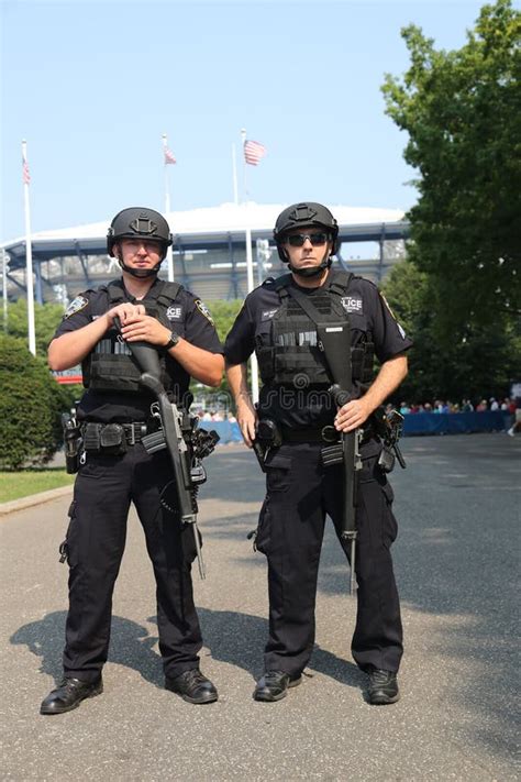Nypd Counter Terrorism Officers Providing Security Editorial Stock
