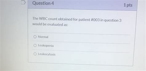 Solved Question Pts Calculate The Manual WBC Count On Chegg Com
