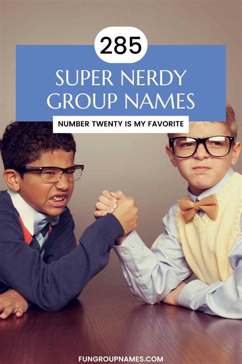 285 Nerdy Group Names For Everyone