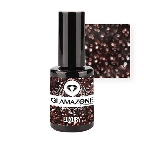 Glitter Gel Polish Luxury Brown Nail Creation