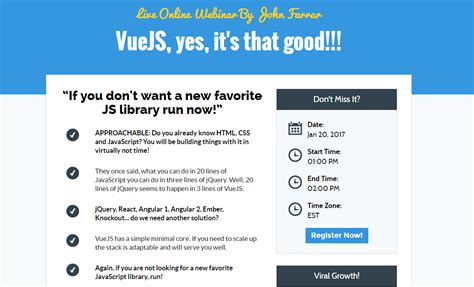 Live Webinar For Vue Js On Friday Vue Js Feed