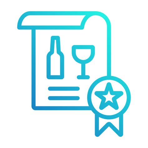 Alcoholic Generic Gradient Outline Icon